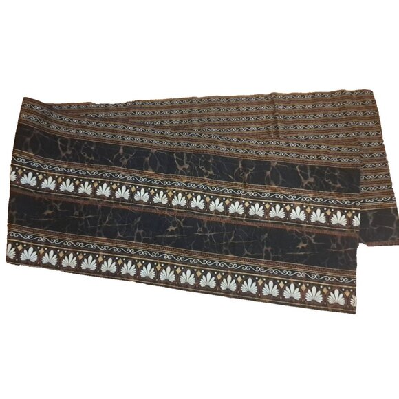Unbranded | Accents | Vintage Pouf Valance Balloon Fleur De Lis Brown ...